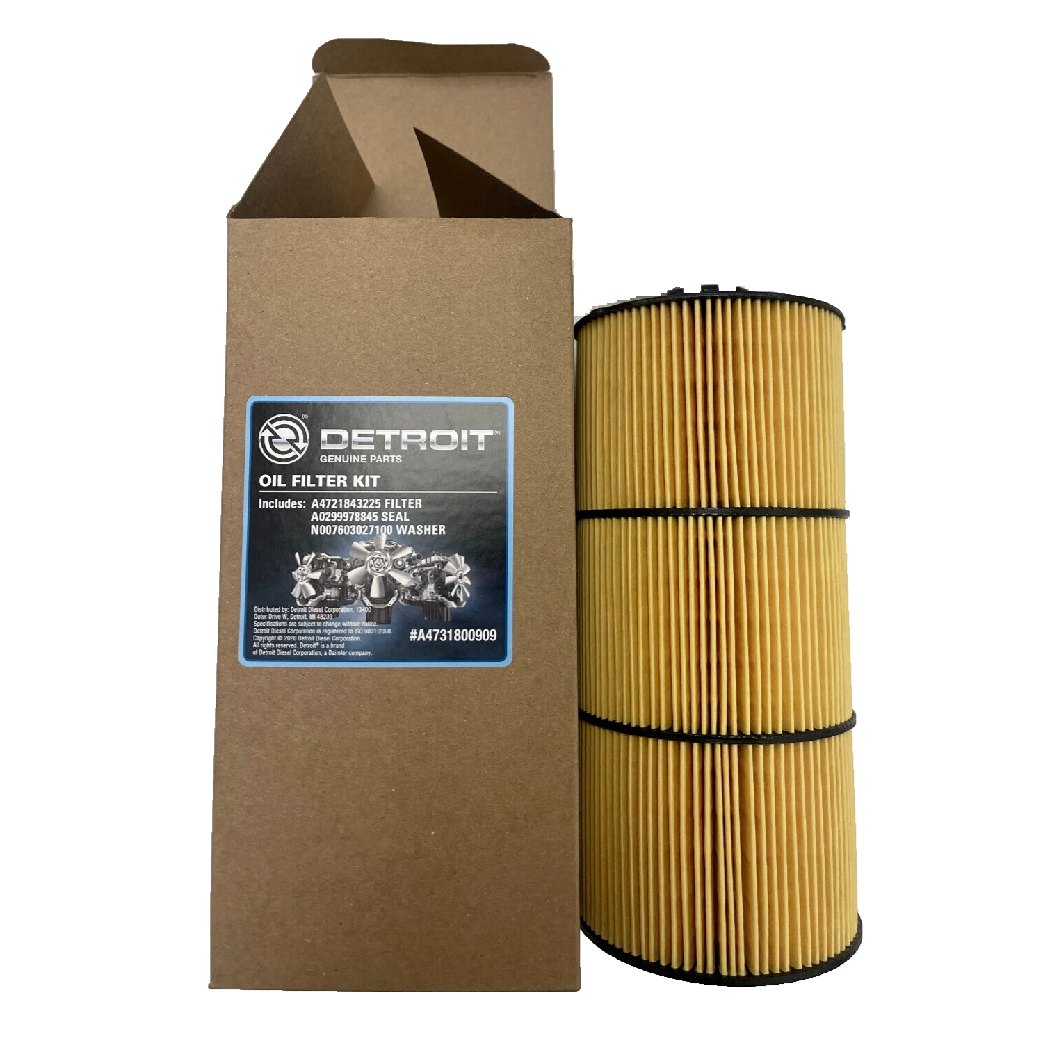 Detroit Diesel DDE A4731800909 Genuine OEM Oil Filter for Freightliner ...